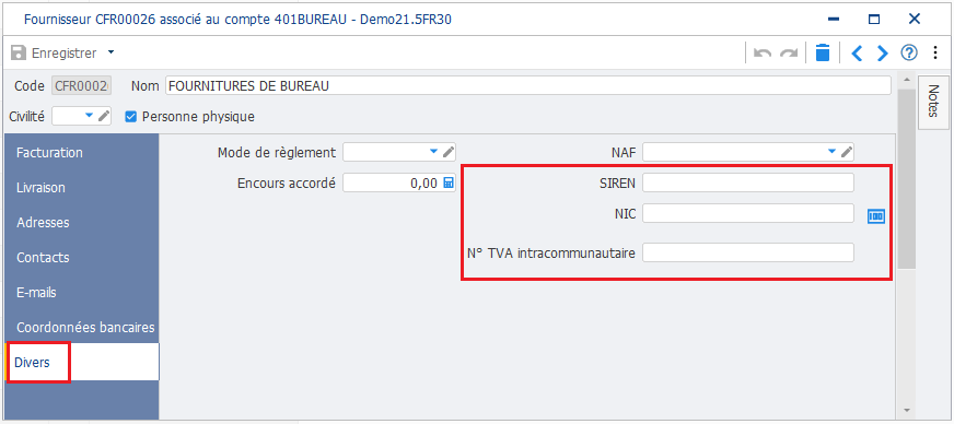 Mise en place des informations légales Facture électronique dans les ...