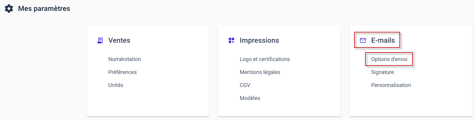 Envoyer un document par e-mail dans EBP Gestion Commerciale Hubbix – Centre d'aide EBP