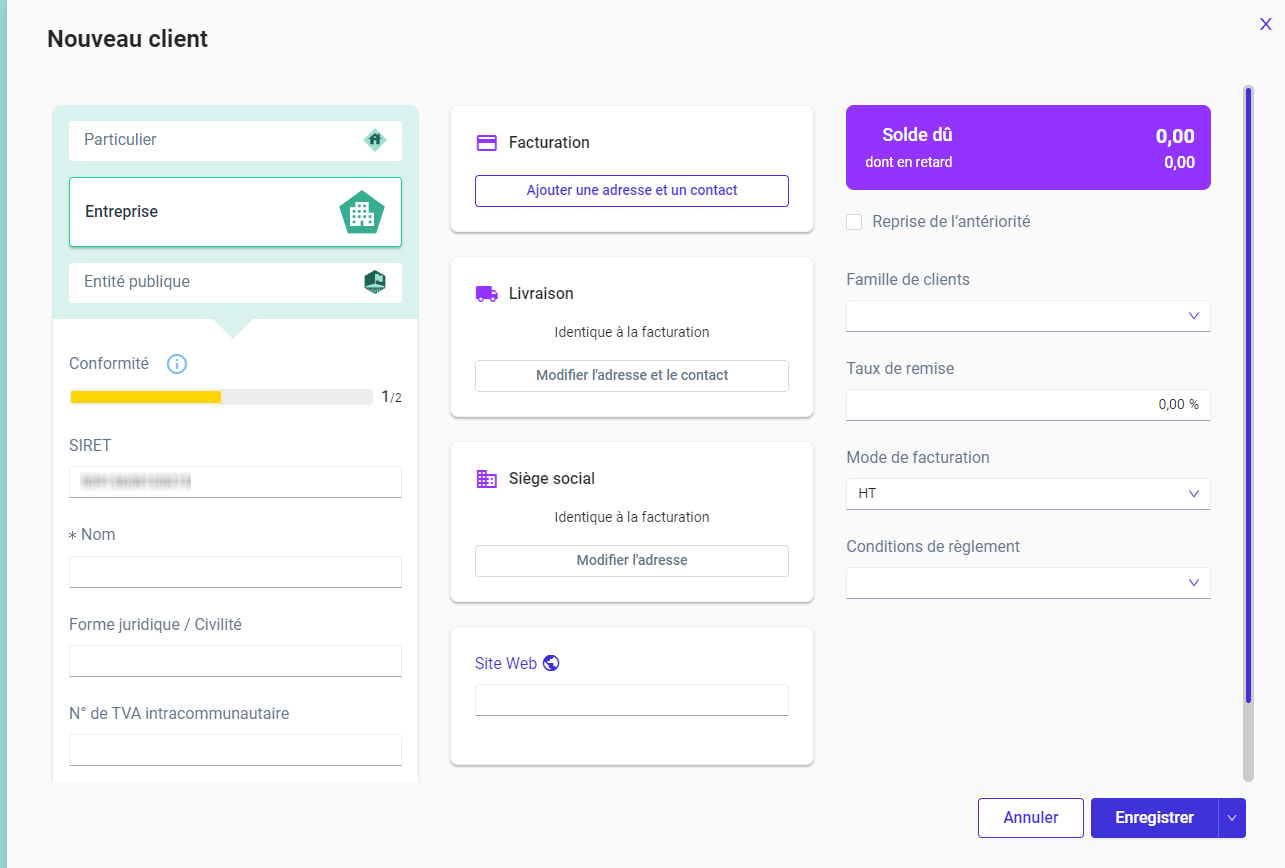 Créer / Importer un client dans EBP Gestion Commerciale Hubbix – Centre d'aide EBP
