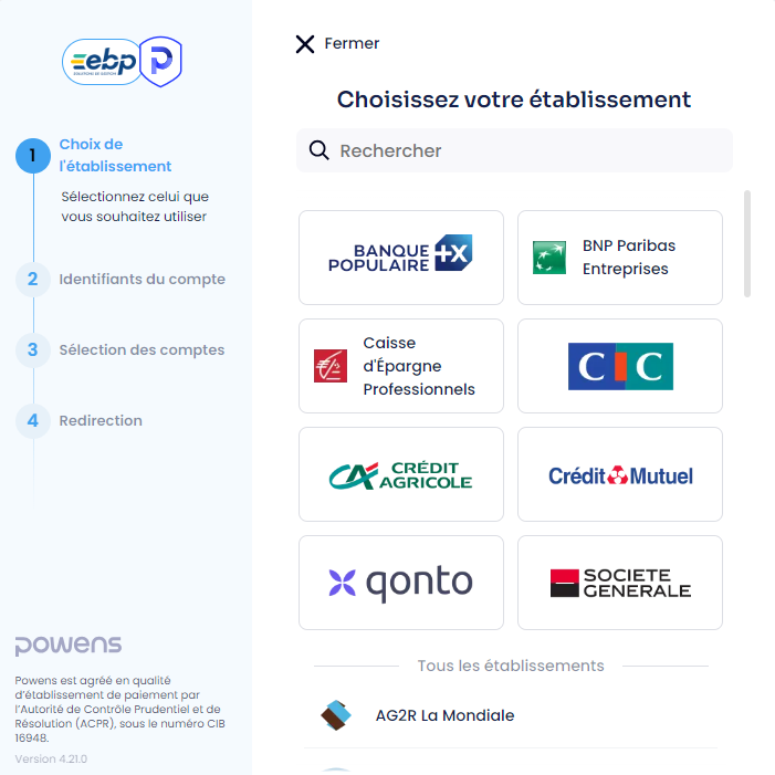 Paramétrer une banque dans EBP Comptabilité Hubbix – Centre d'aide EBP