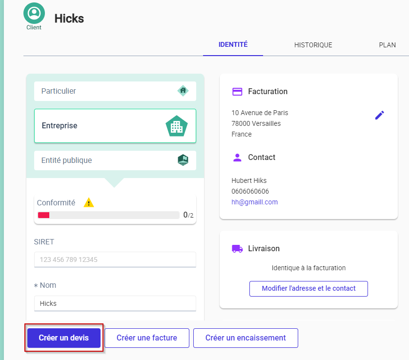 Créer un devis dans EBP Gestion Commerciale Hubbix – Centre d'aide EBP