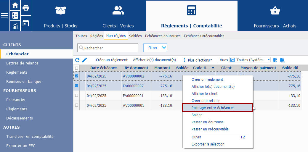 Annuler une facture validée qui contient un acompte dans EBP Gestion ...