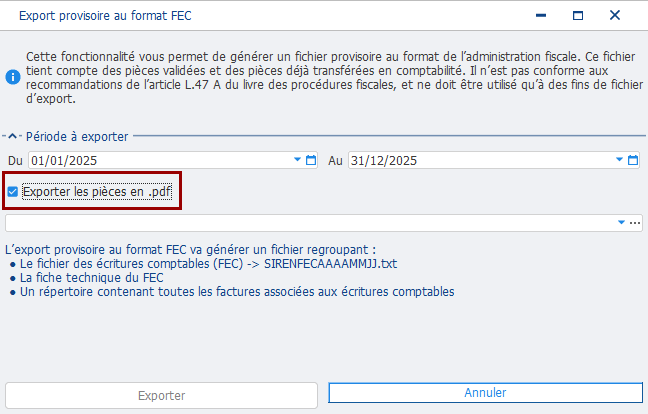 Faire un export FEC dans EBP Gestion Commerciale – Centre d'aide EBP
