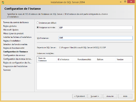 Installation du moteur Microsoft SQL 2014 Express – Centre d'aide EBP