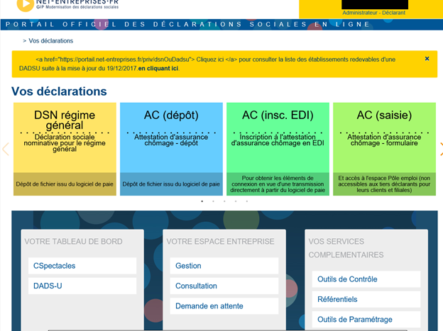 Récupérer une fiche de paramétrage DSN sur Net-Entreprises dans EBP ...