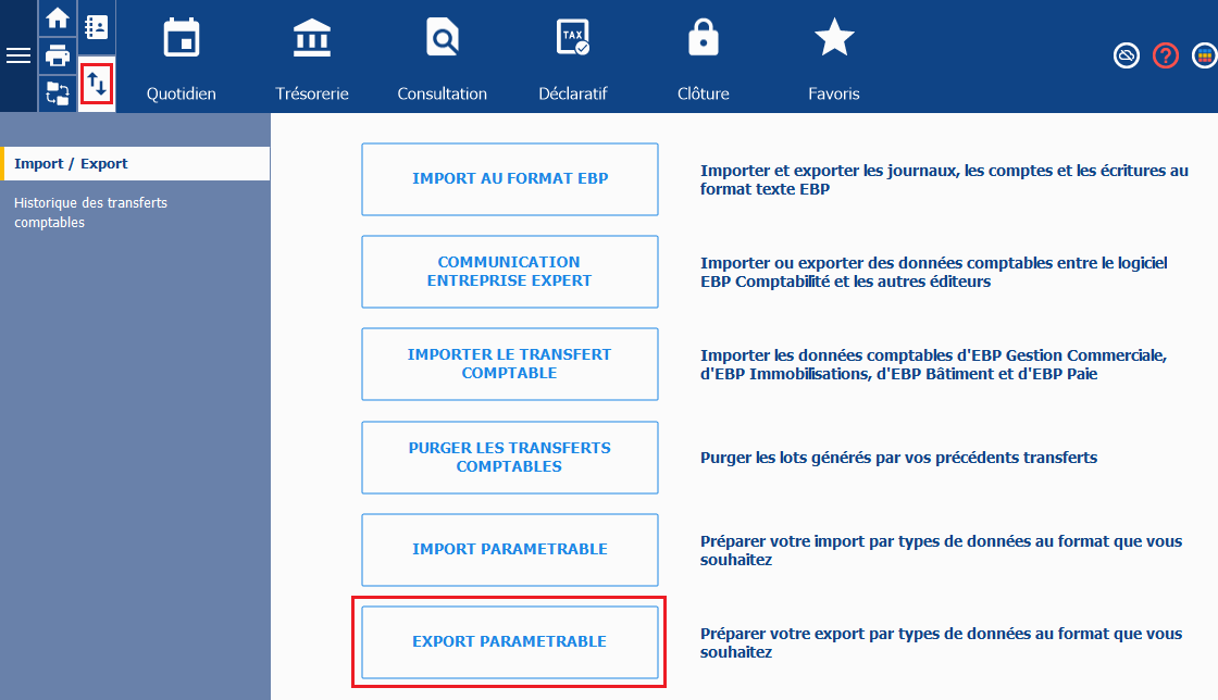 Exporter un fichier au format TXT de EBP Comptabilité – Centre d'aide EBP