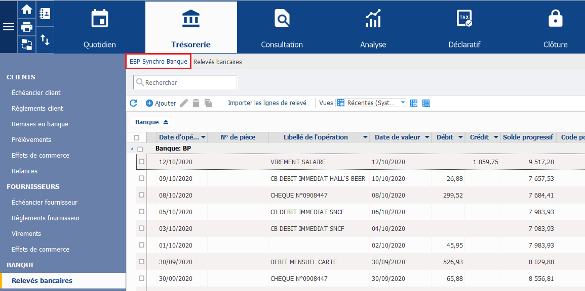 Importer des relevés bancaires avec EBP Synchro Banque dans EBP Comptabilité (V20 et >) – Centre ...
