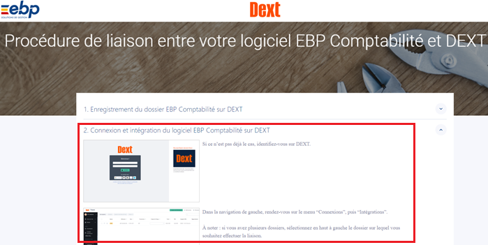 Configurer le service DEXT dans EBP Comptabilité – Centre d'aide EBP