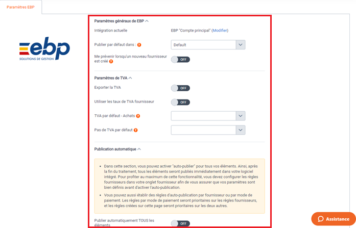Configurer le service DEXT dans EBP Comptabilité – Centre d'aide EBP