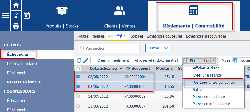 Pointer une facture et un avoir dans EBP Gestion Commerciale – Centre d ...