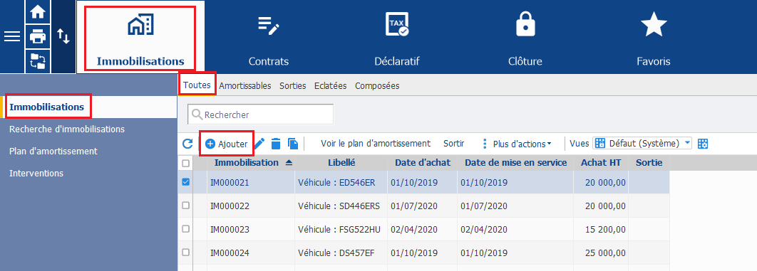 Créer une immobilisation dans EBP Immobilisations – Centre d'aide EBP