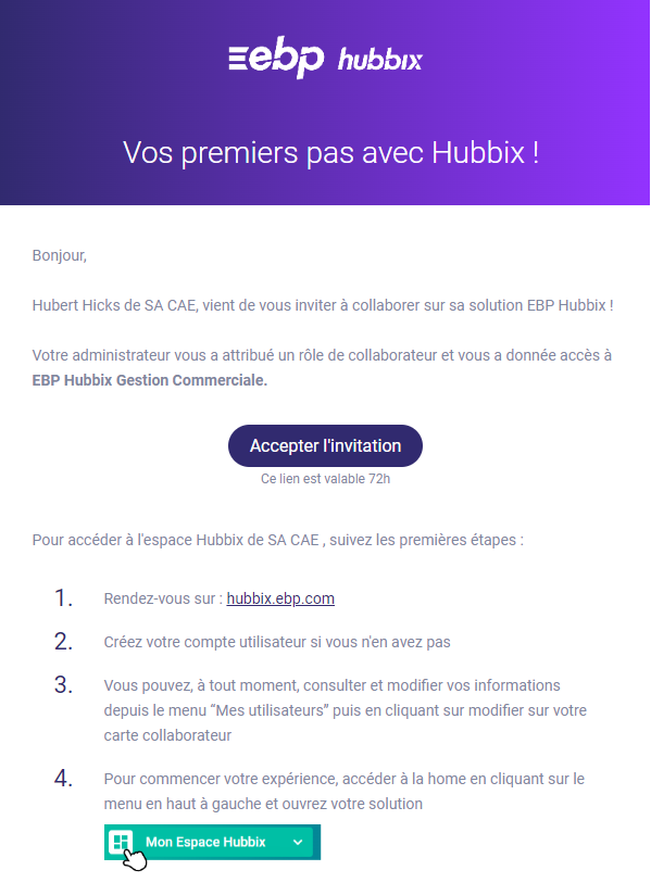 Présentation de Mon Espace Hubbix – Centre d'aide EBP
