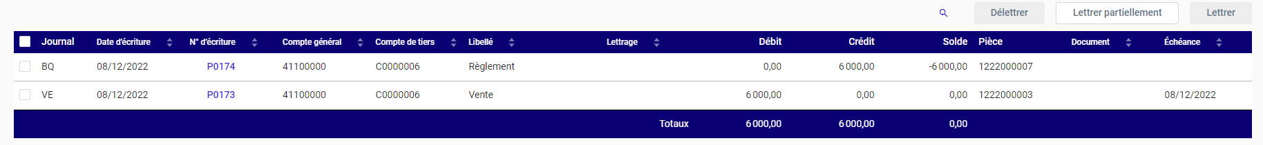 Le lettrage dans EBP Comptabilité Hubbix – Centre d'aide EBP