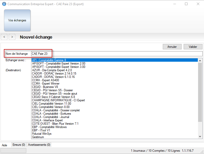 Transfert comptable vers un logiciel de comptabilité autre qu'EBP ...